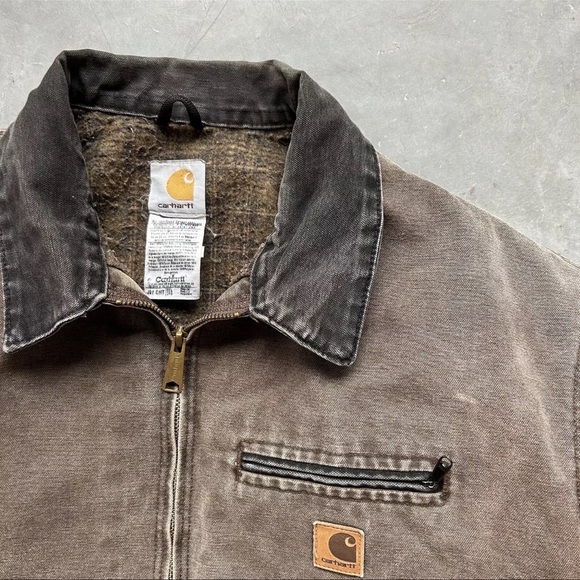 Carhartt | Jackets & Coats | Vintage Carhartt Detroit Jacket J97 Cht Blanket Lined Faded ...